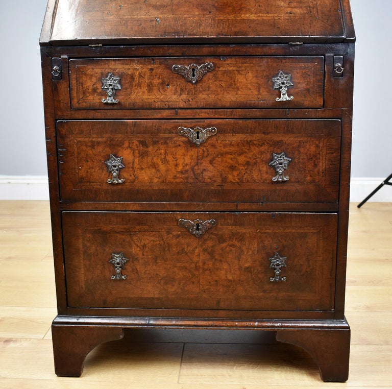 Small 19th Century English Victorian Burr Walnut Bureau at 1stDibs ...