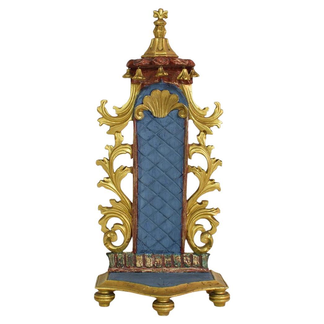 Italian Baroque Style Carved, Painted and Gilded Wood Figure of a ...
