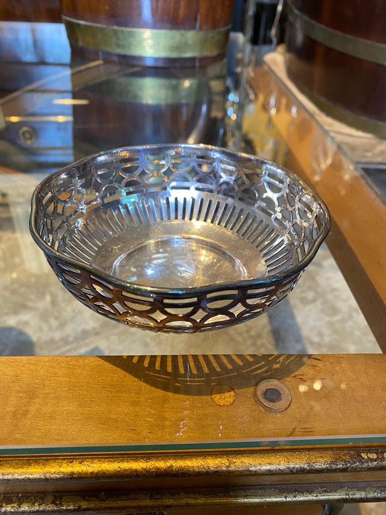 Small 20th Century Gorham Silver Plate Bowl with Engraved B, Marked at ...
