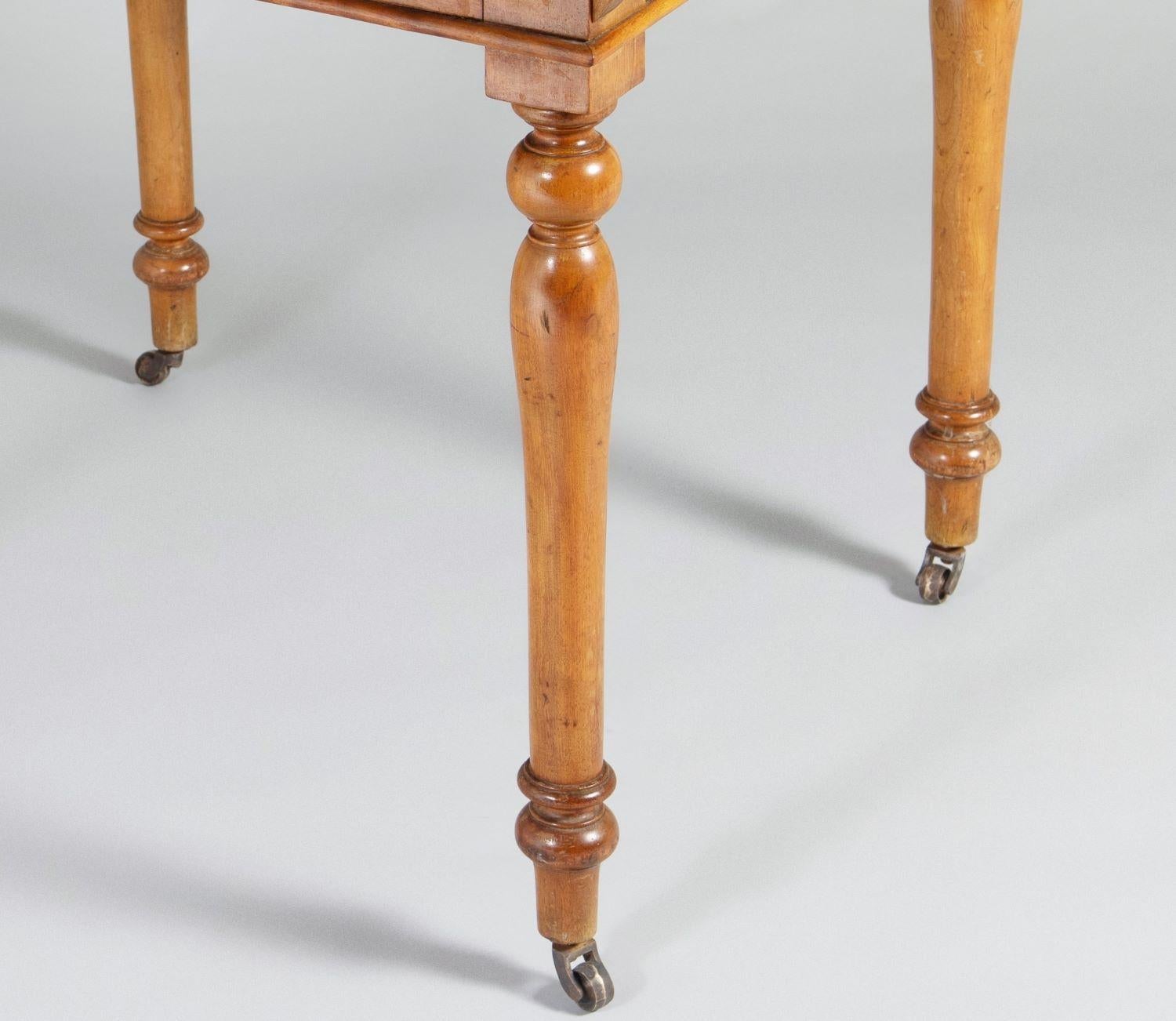 Small 20th Century Satin Birch Writing Desk by Heal and Son London For ...