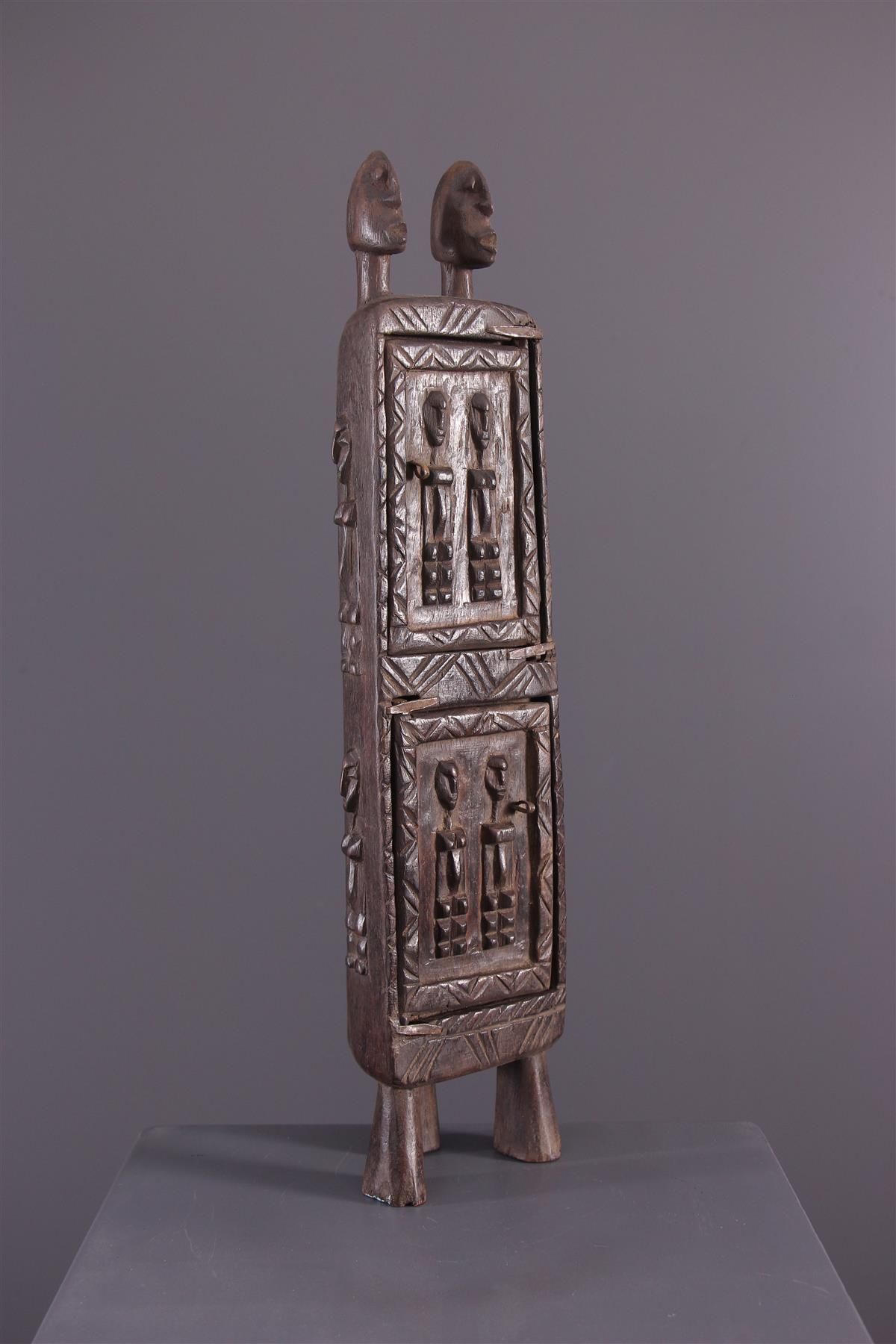 Small, Rare African Dogon Wooden Carved Pharmacy Cabinet Mali 1980s at ...