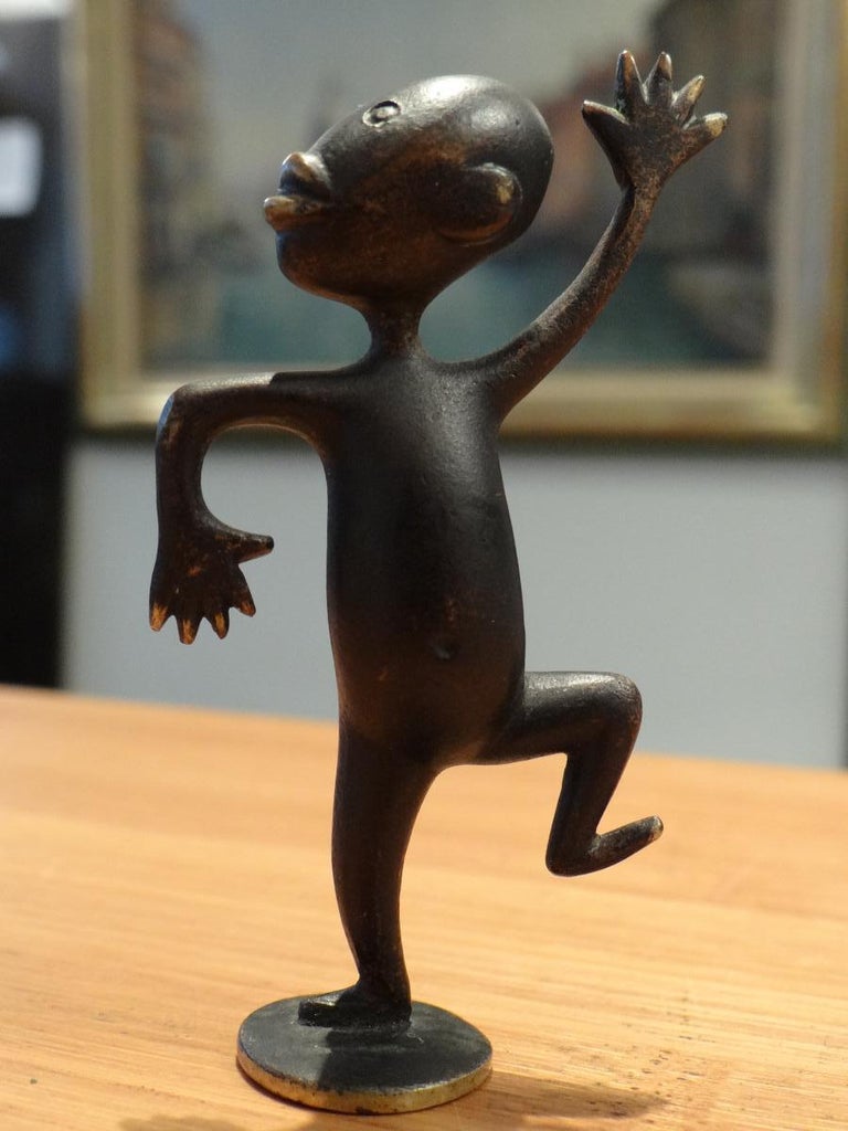 Small Africanist Bronze Child by Richard Rohac, 1950s For Sale at 1stDibs