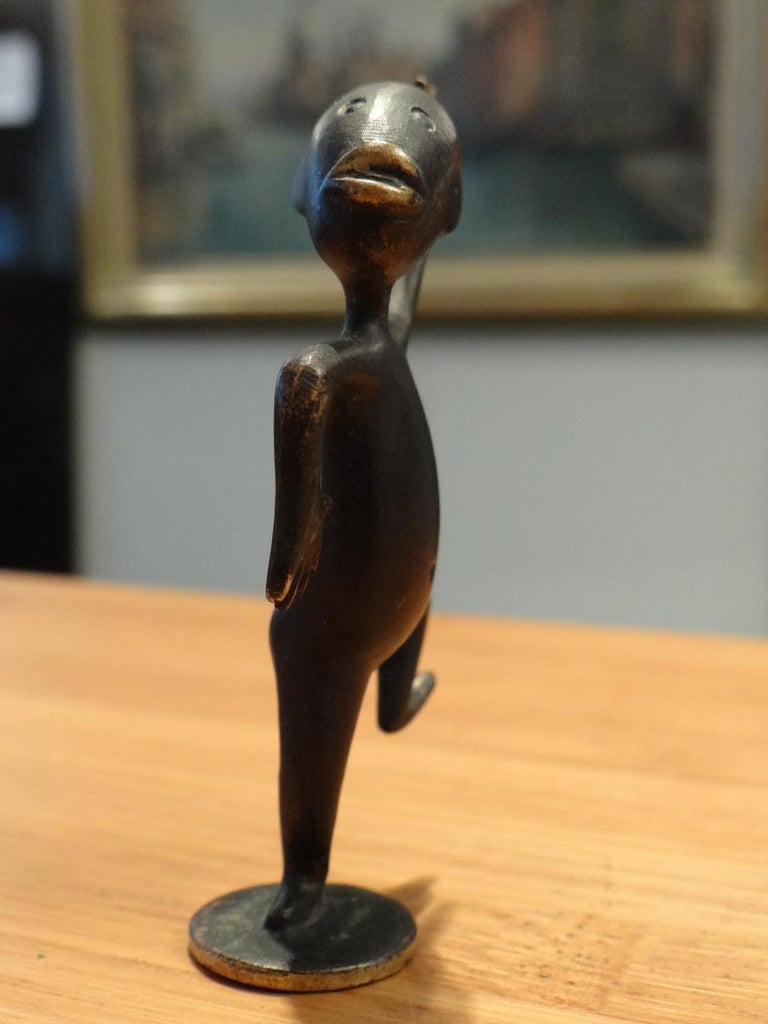 Small Africanist Bronze Child by Richard Rohac, 1950s For Sale at 1stDibs