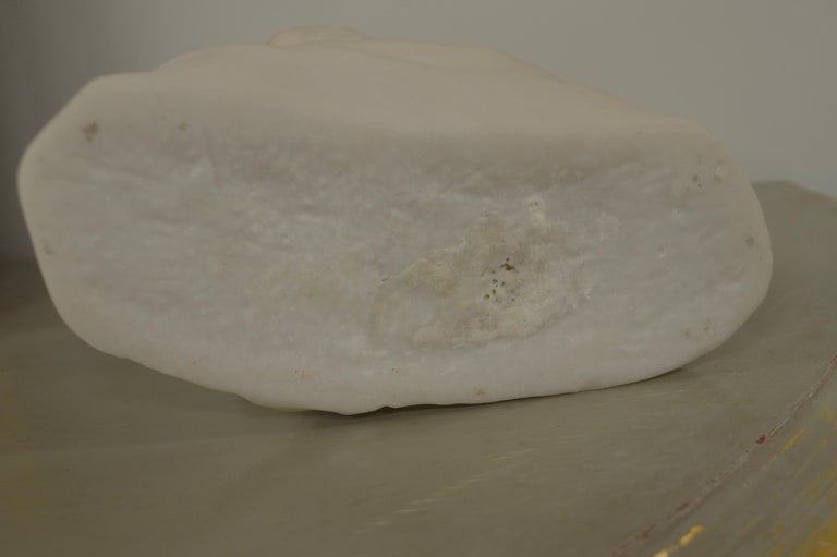 Small Alabaster Bust of a Young Girl from France at 1stDibs