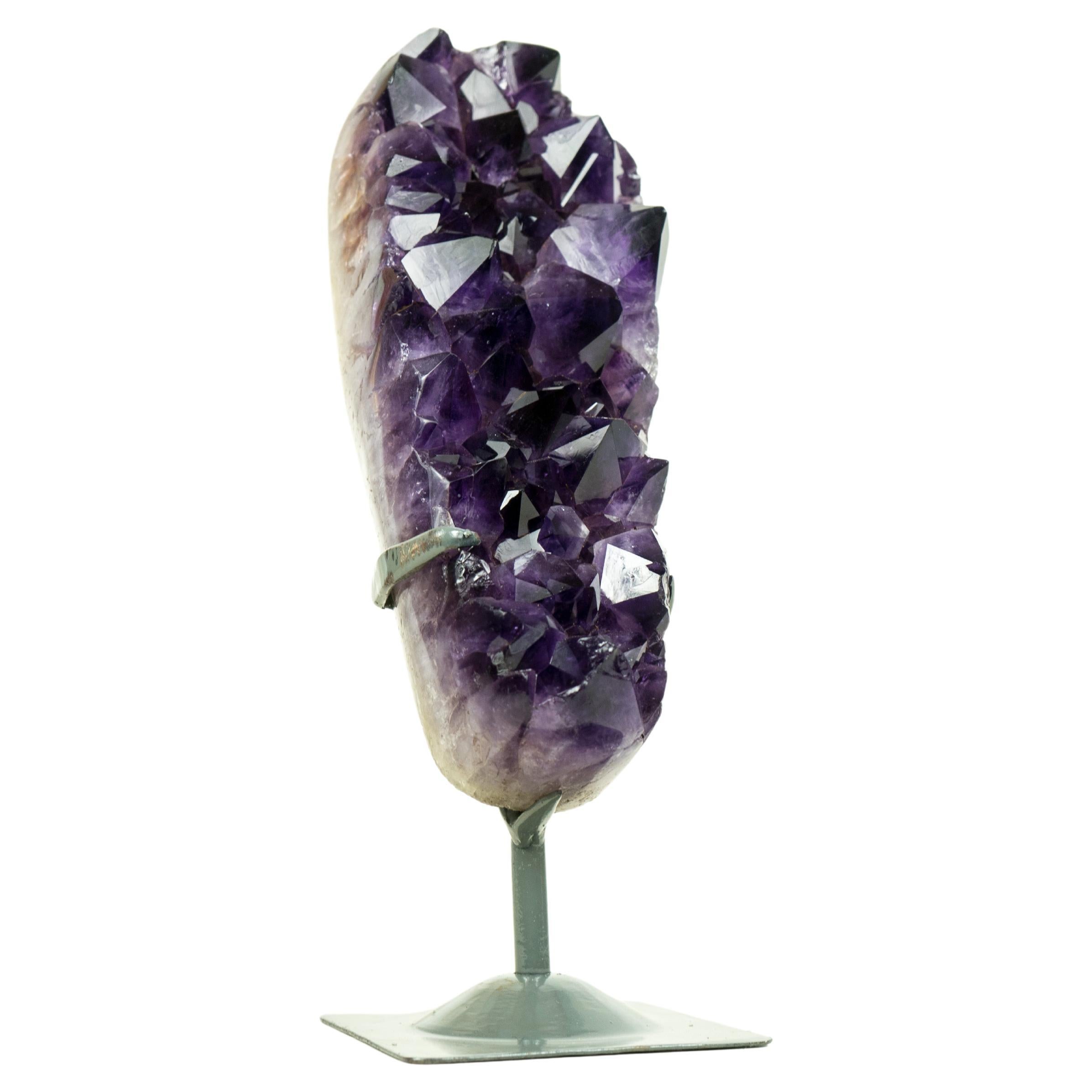 Set of 2 High-Grade All-Natural Deep Purple Amethyst Hearts, Table ...