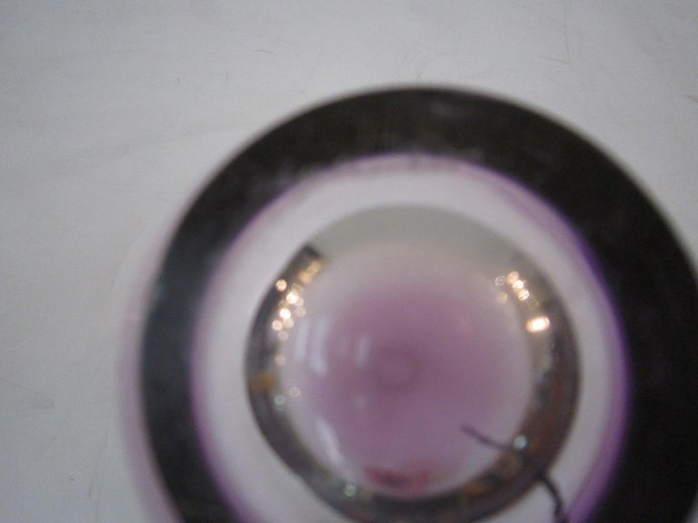 Small Amethyst Purple Teardrop Shaped Glass Bud Vase at 1stDibs