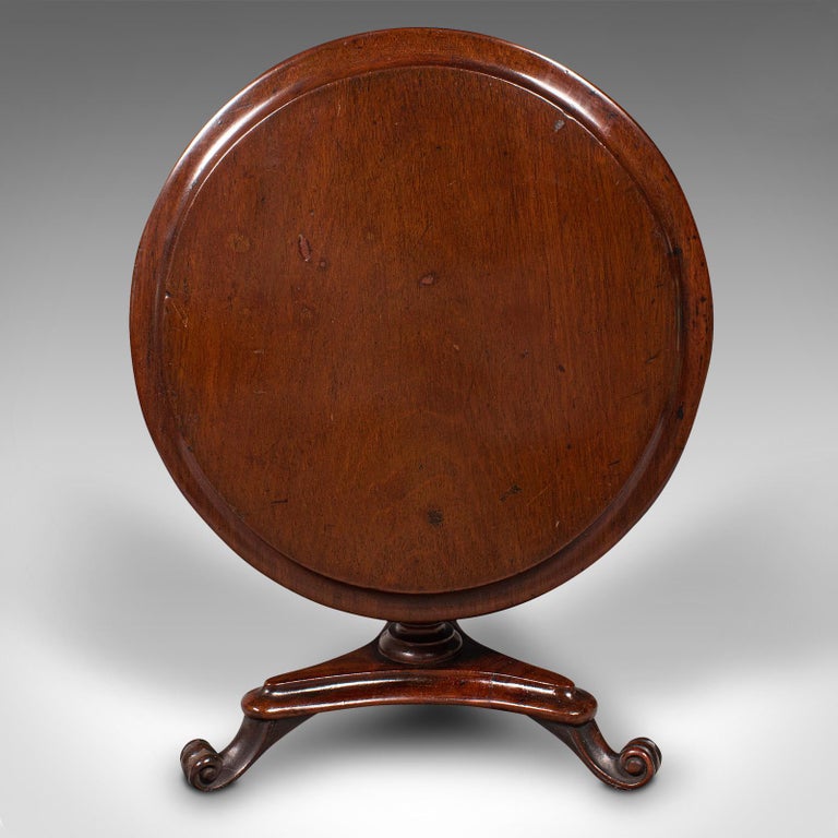 Small Antique Apprentice Table, English Miniature Furniture, Tilt Top ...