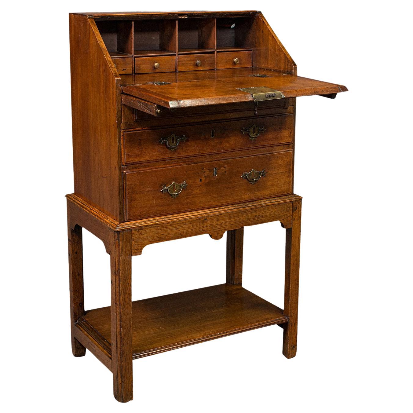 English Georgian Cylinder Bureau Writing Desk Chest For Sale at 1stDibs
