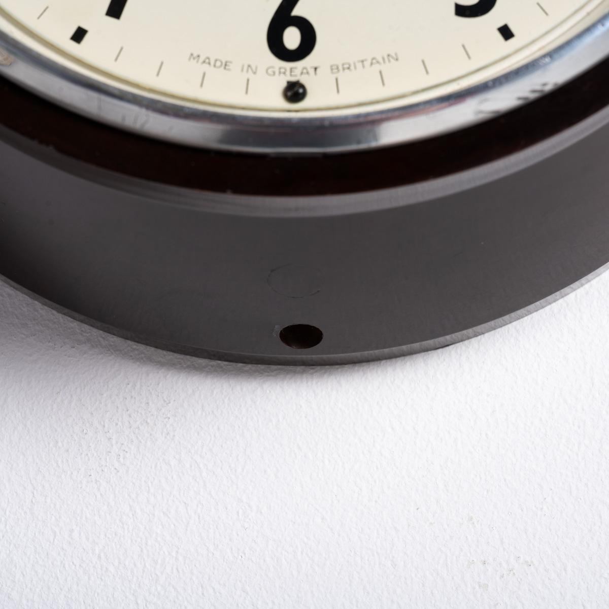 Small Antique Bakelite Factory Clocks by Smiths English Clock Systems ...