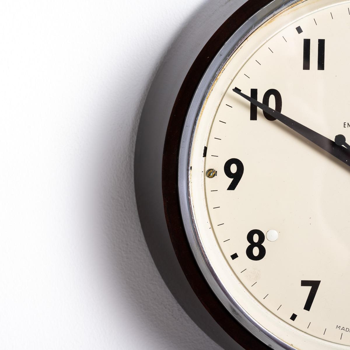 Small Antique Bakelite Factory Clocks by Smiths English Clock Systems ...