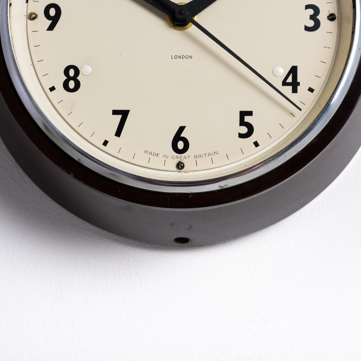 Small Antique Bakelite Factory Clocks by Smiths English Clock Systems ...