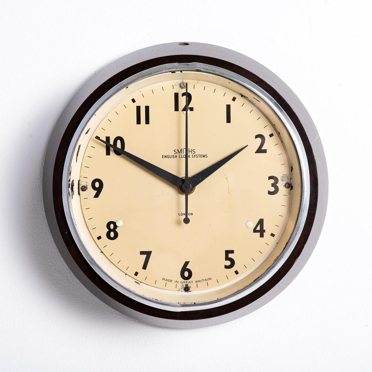 Small Antique Bakelite Factory Clocks by Smiths English Clock Systems (8) at 1stDibs | smiths ...