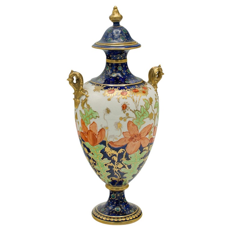 Small Antique Baluster Urn, English, Ceramic, Decorative Posy Vase ...