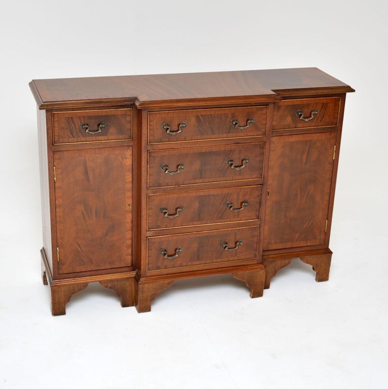 Small Antique Breakfront Sideboard at 1stDibs