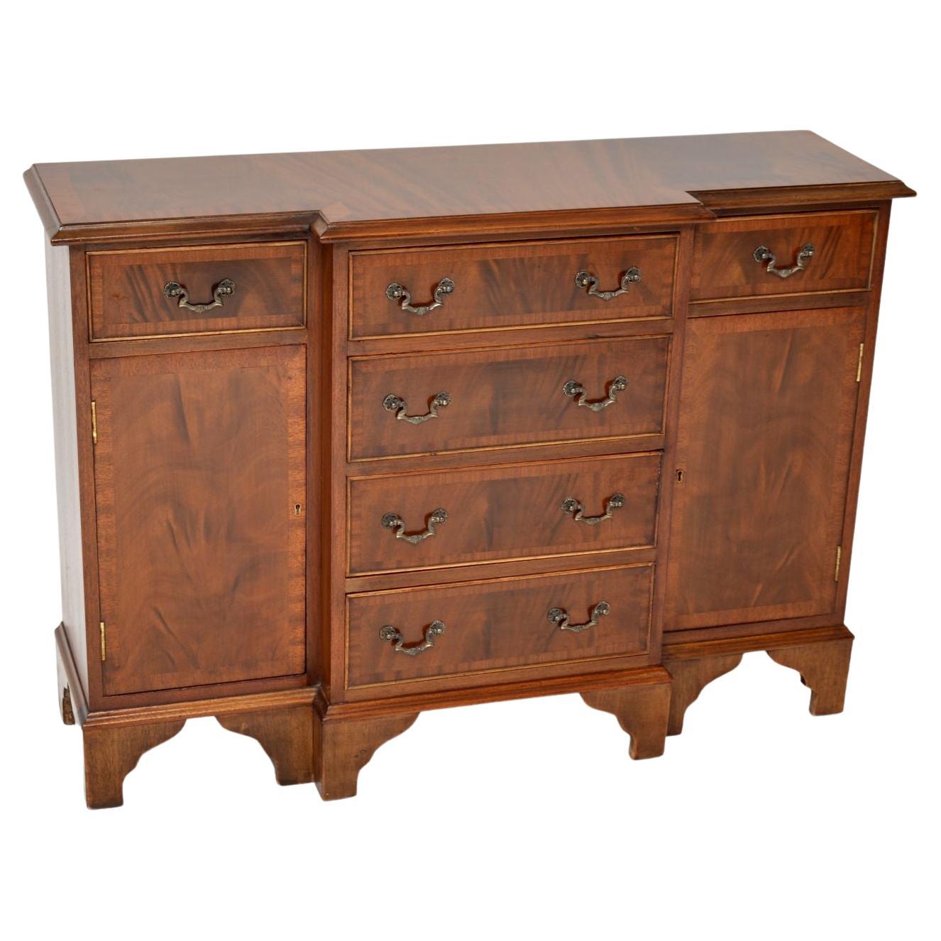 Small Antique Breakfront Sideboard at 1stDibs