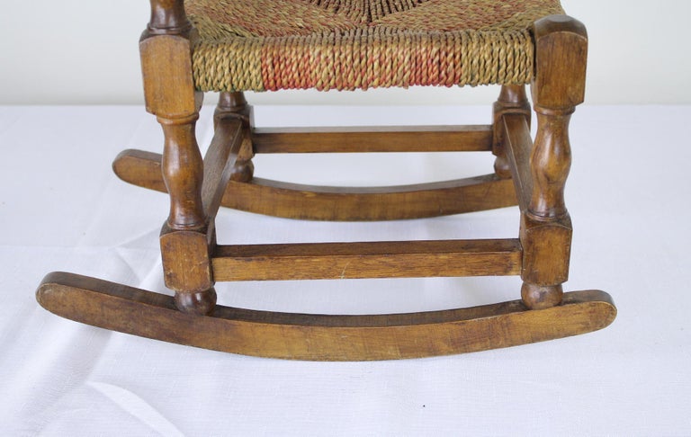 Small Antique Child's String Rocker at 1stDibs | antique child rocker ...