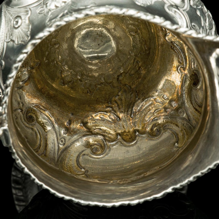 Small Antique Creamer, English Sterling Silver Pouring Jug, Georgian ...