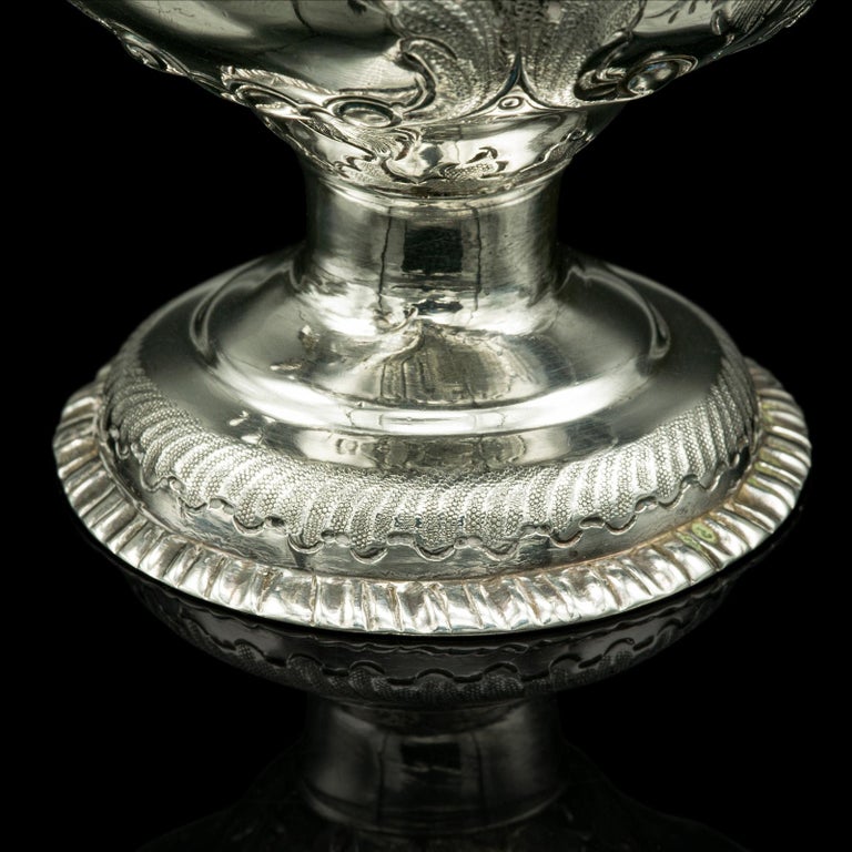 Small Antique Creamer, English Sterling Silver Pouring Jug, Georgian ...