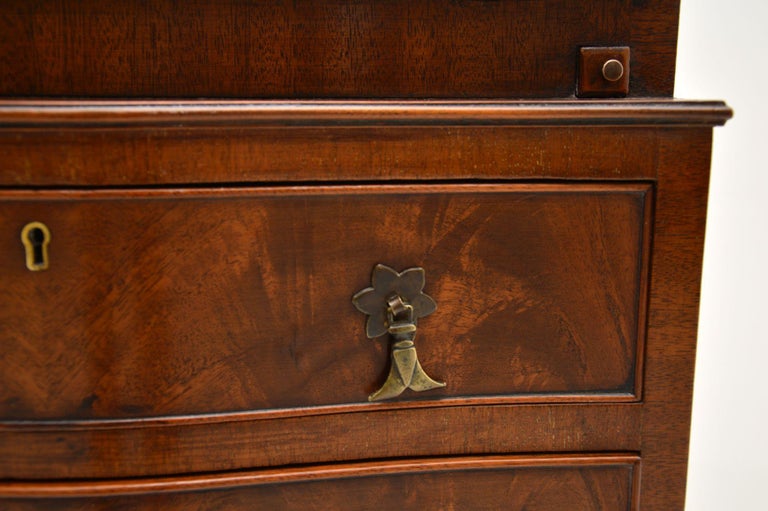 Small Antique Edwardian Bureau on Legs at 1stDibs