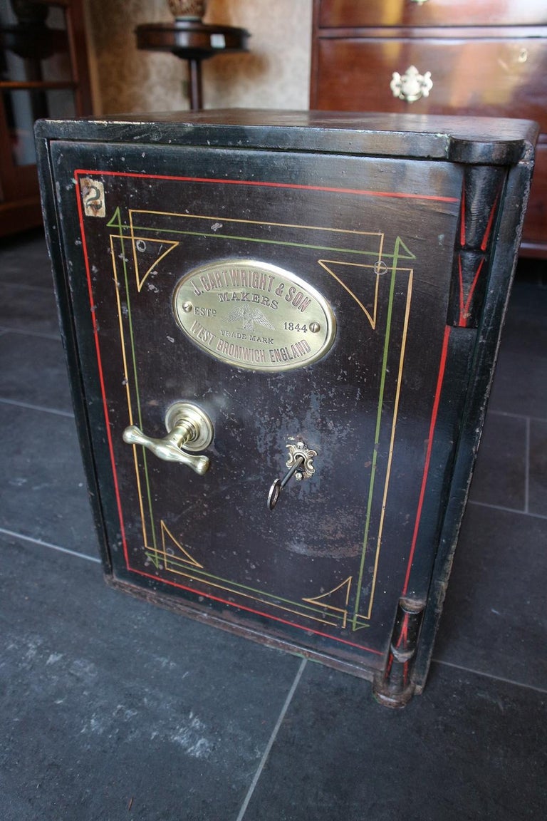 Small Antique English Safe at 1stDibs