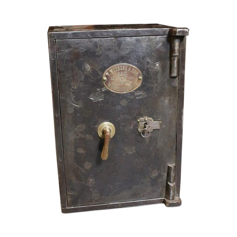 Small Antique English Safe at 1stDibs