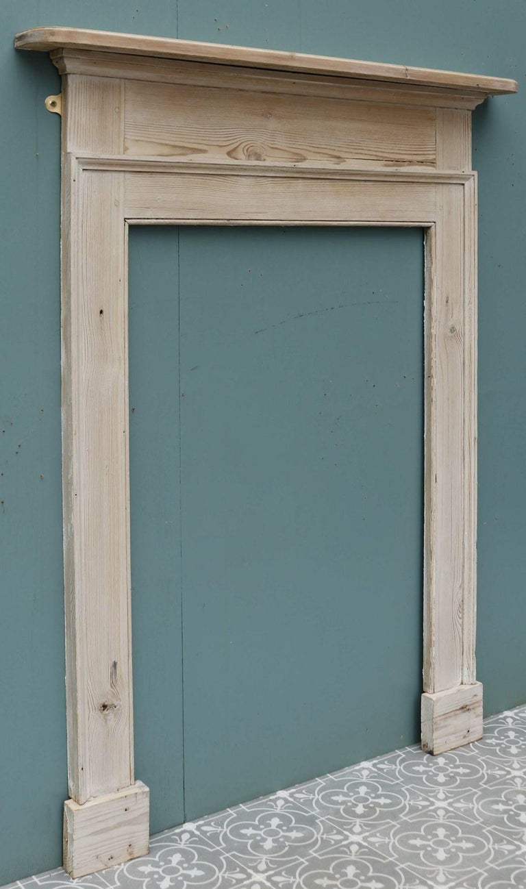 Small Antique English Timber Fire Mantel For Sale at 1stDibs