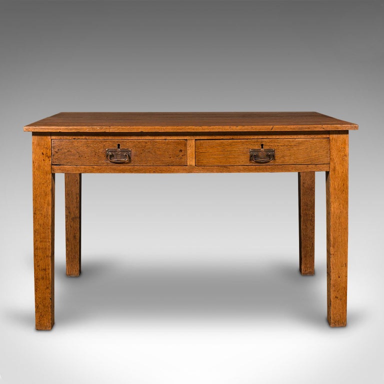 Small Antique Farmhouse Table, English, Oak, 4 Seat, Breakfast, Work ...