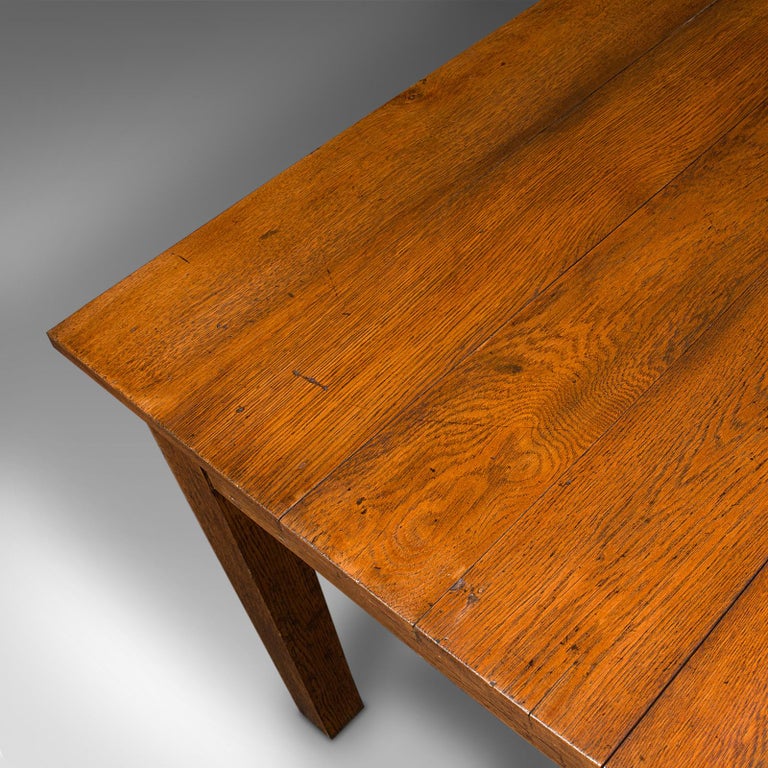 Small Antique Farmhouse Table, English, Oak, 4 Seat, Breakfast, Work ...