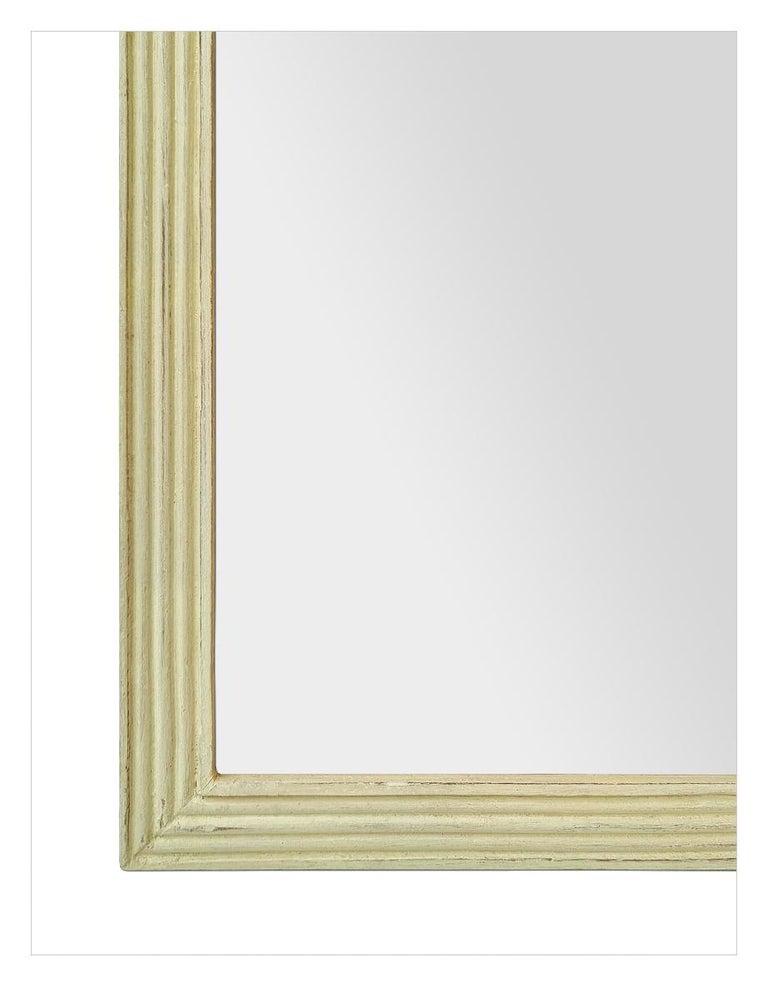 Small Antique French Mirror Green Patina Art Deco Style, circa 1930 For ...