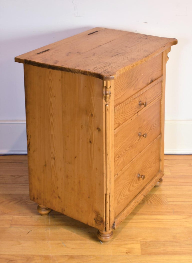 Small Antique German Louis Philippe Chest of Drawers/Nightstand in ...