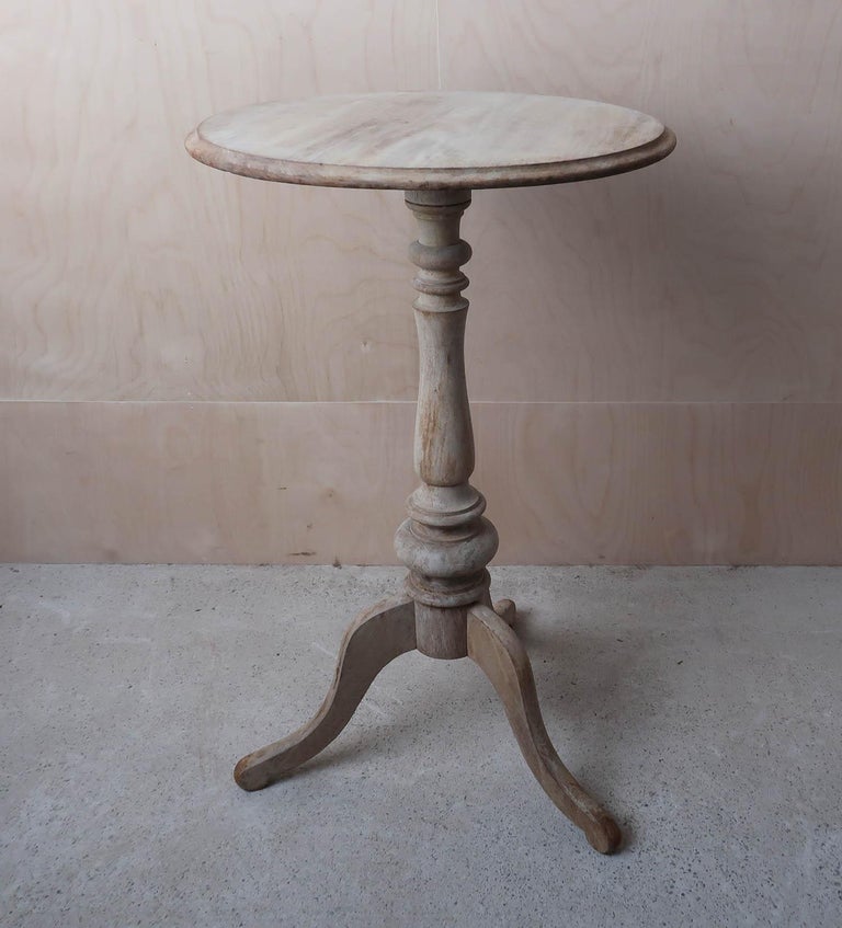 Small Antique Gustavian Style Round Bleached Table, English, C.1850 For ...