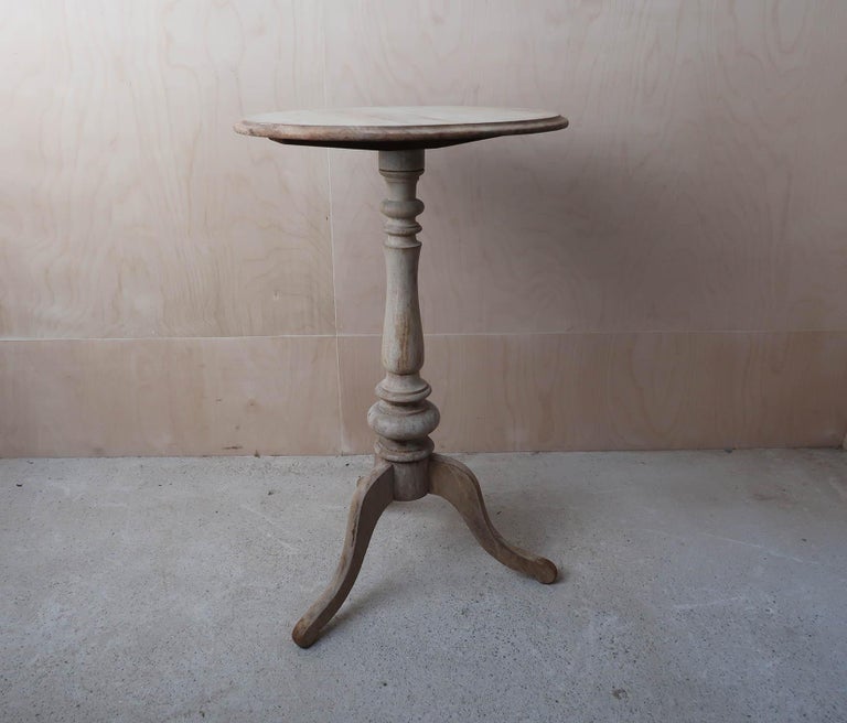 Small Antique Gustavian Style Round Bleached Table, English, C.1850 For ...