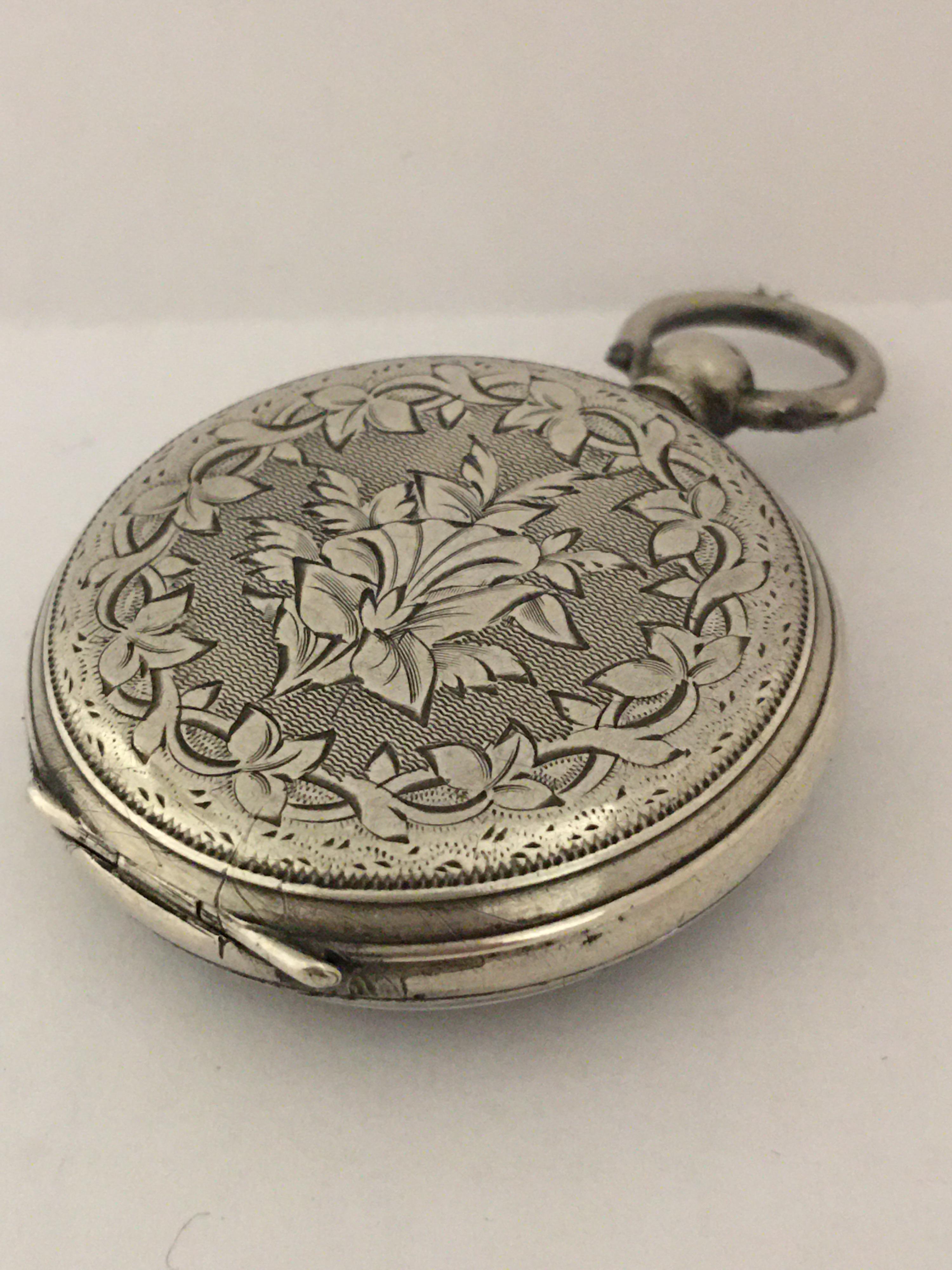 Small Antique Key-Wind Silver Pocket Watch, circa 1880 For Sale at ...