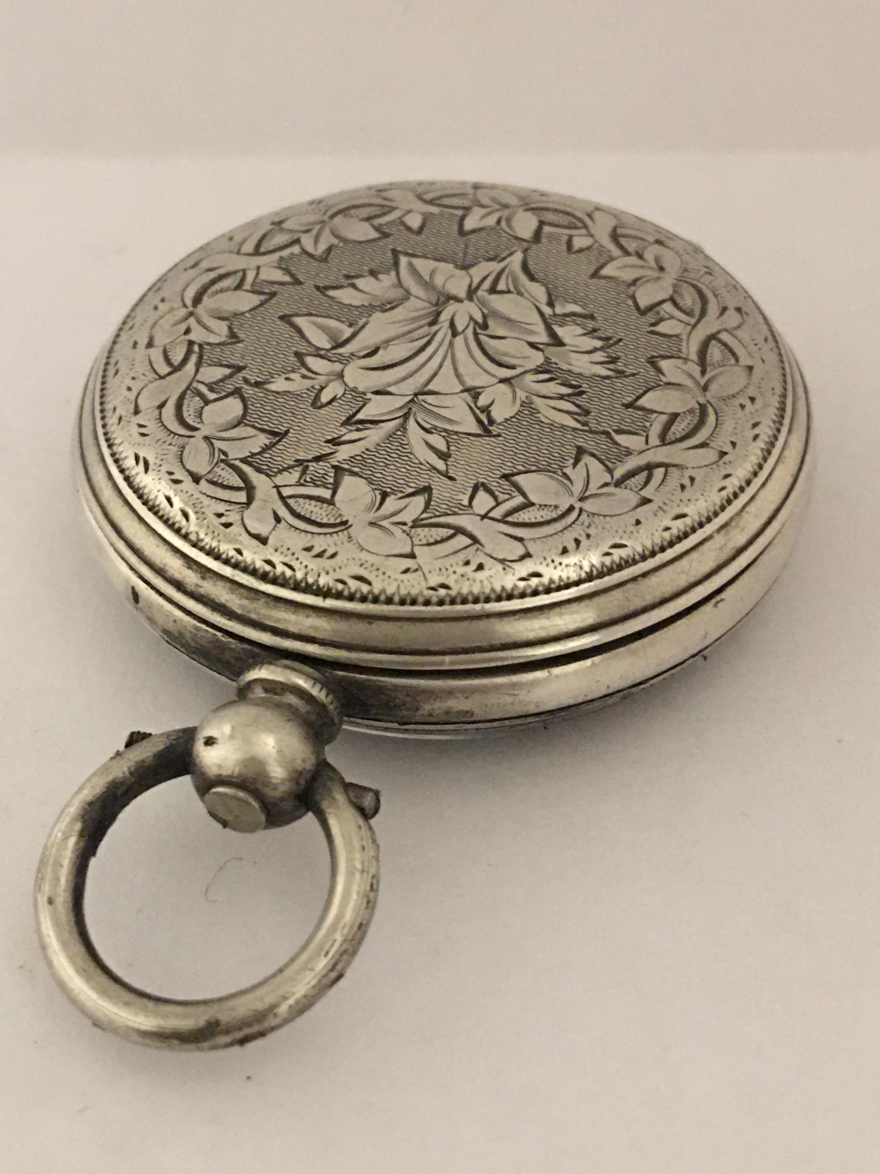 Small Antique Key-Wind Silver Pocket Watch, circa 1880 For Sale at ...