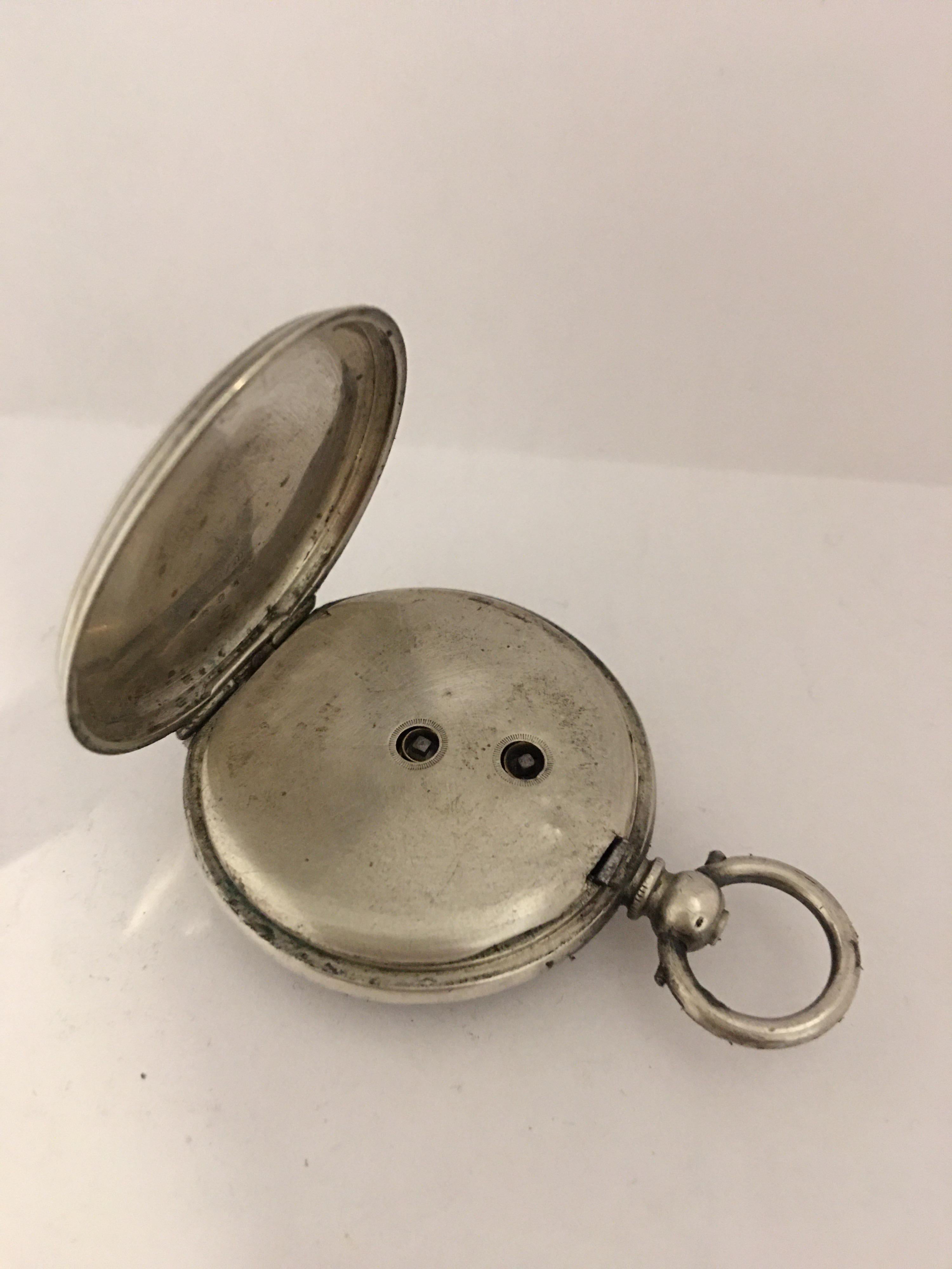 Small Antique Key-Wind Silver Pocket Watch, circa 1880 For Sale at ...
