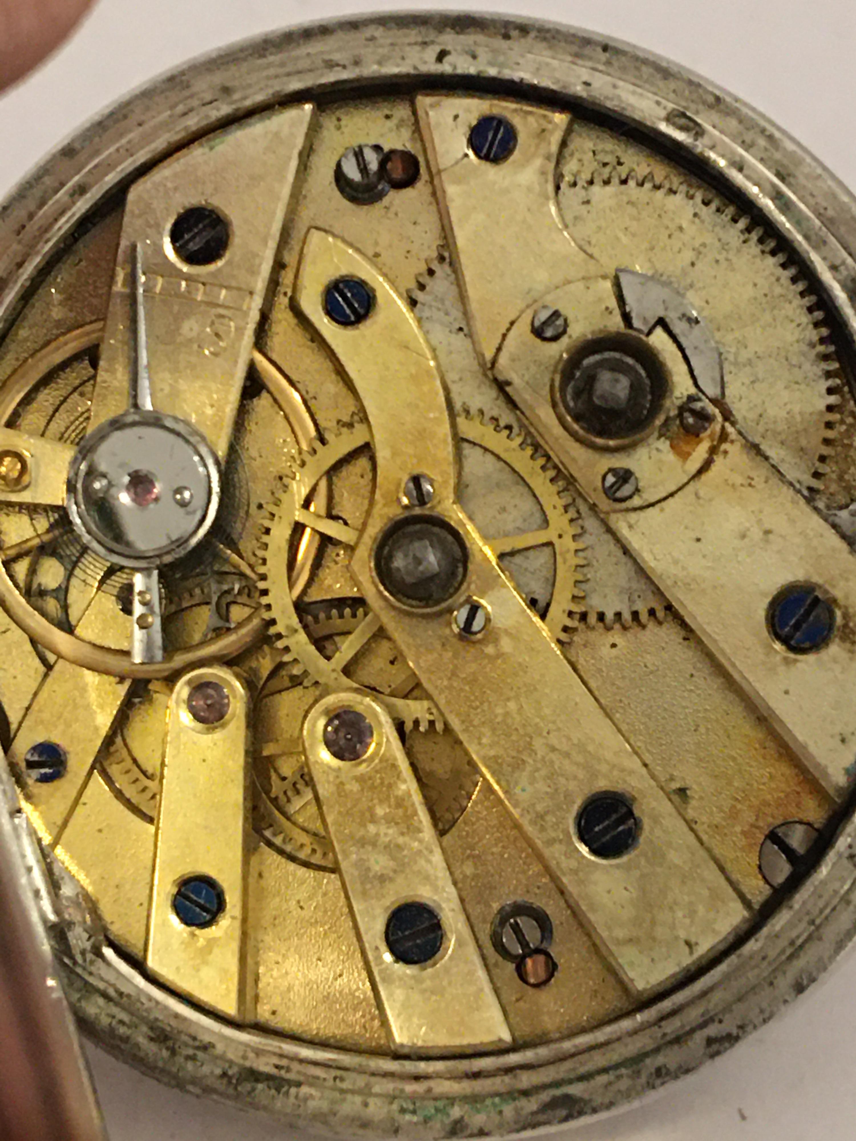 Small Antique Key-Wind Silver Pocket Watch, circa 1880 For Sale at ...