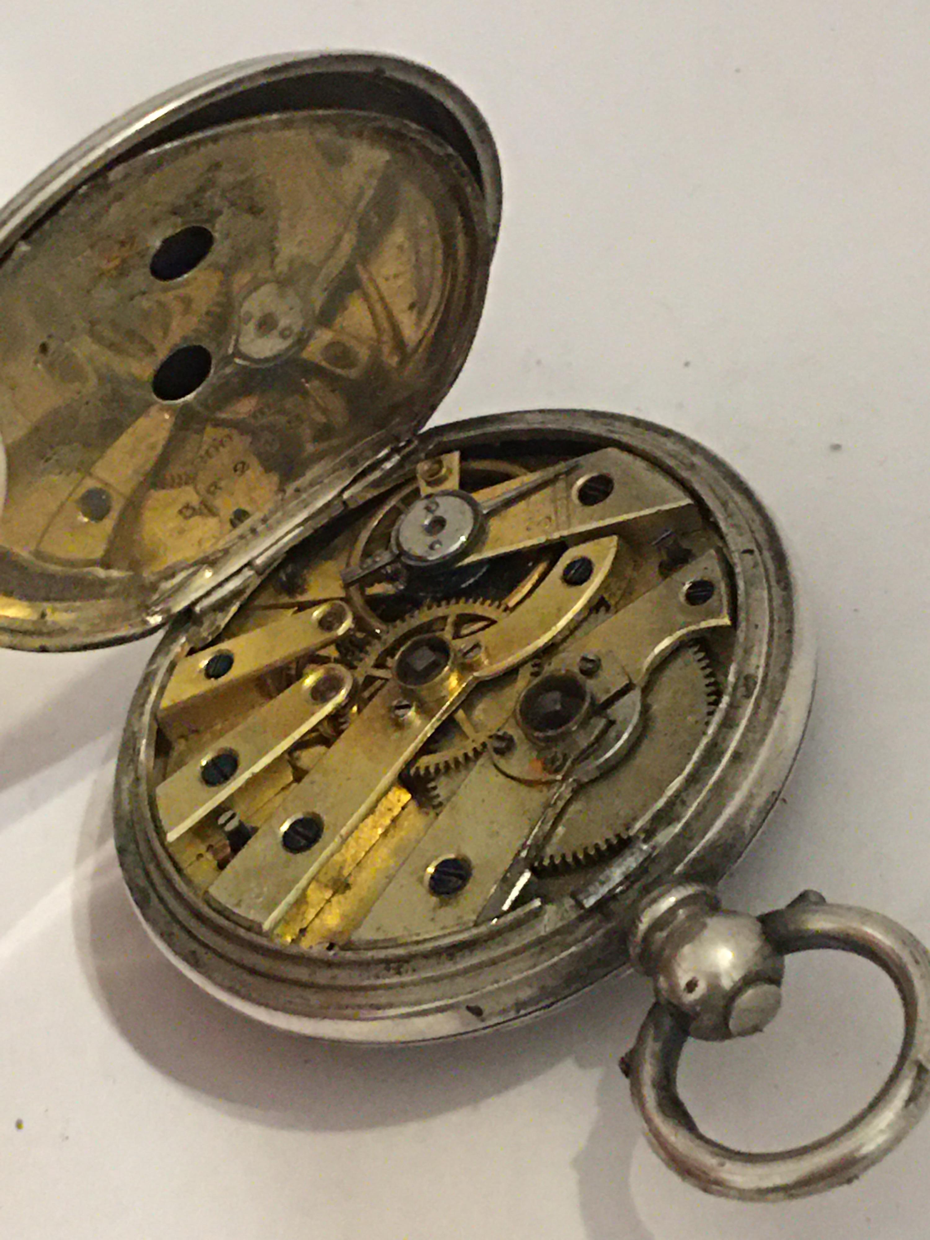 Small Antique Key-Wind Silver Pocket Watch, circa 1880 For Sale at ...