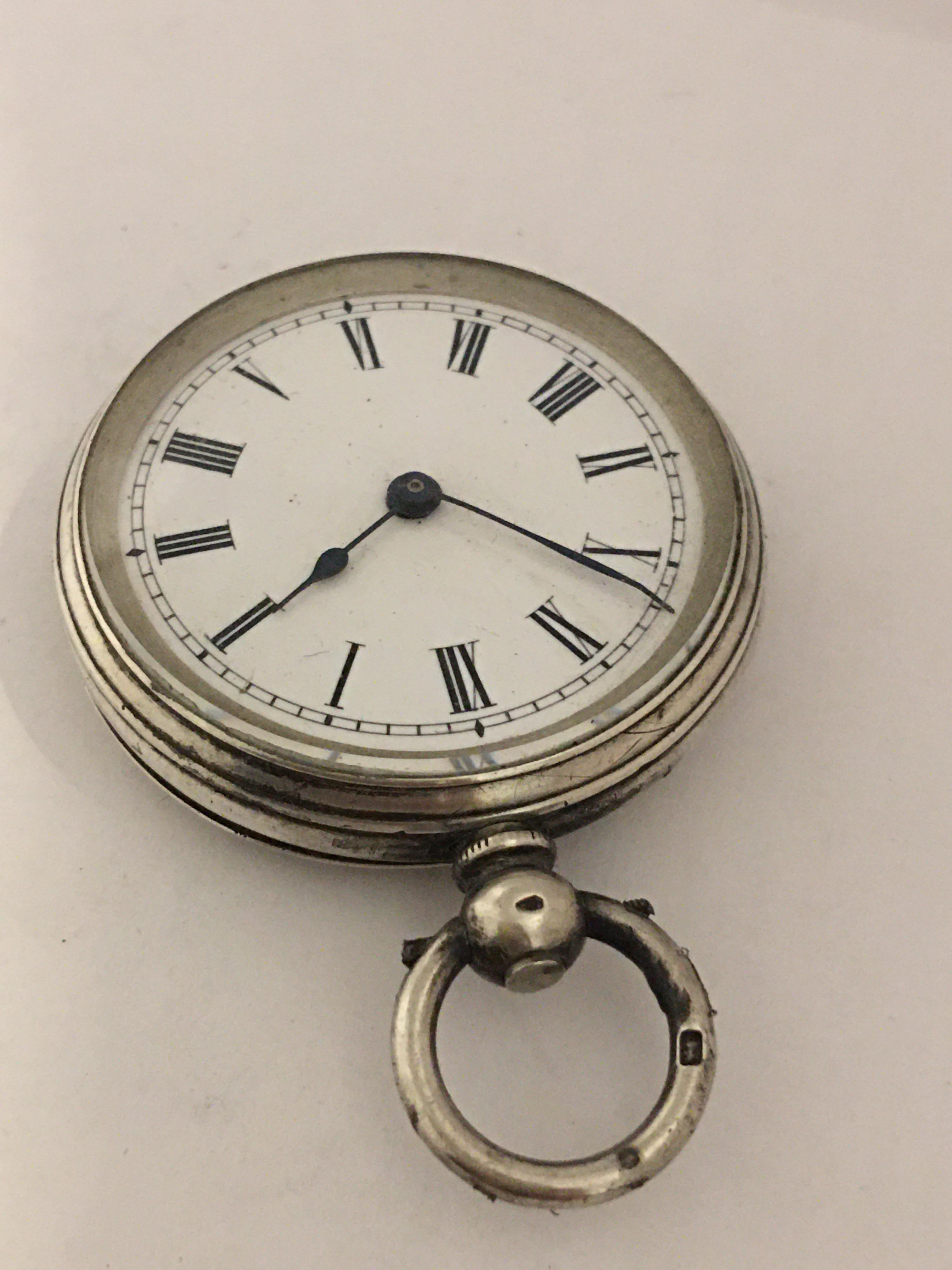 Small Antique Key-Wind Silver Pocket Watch, circa 1880 For Sale at ...