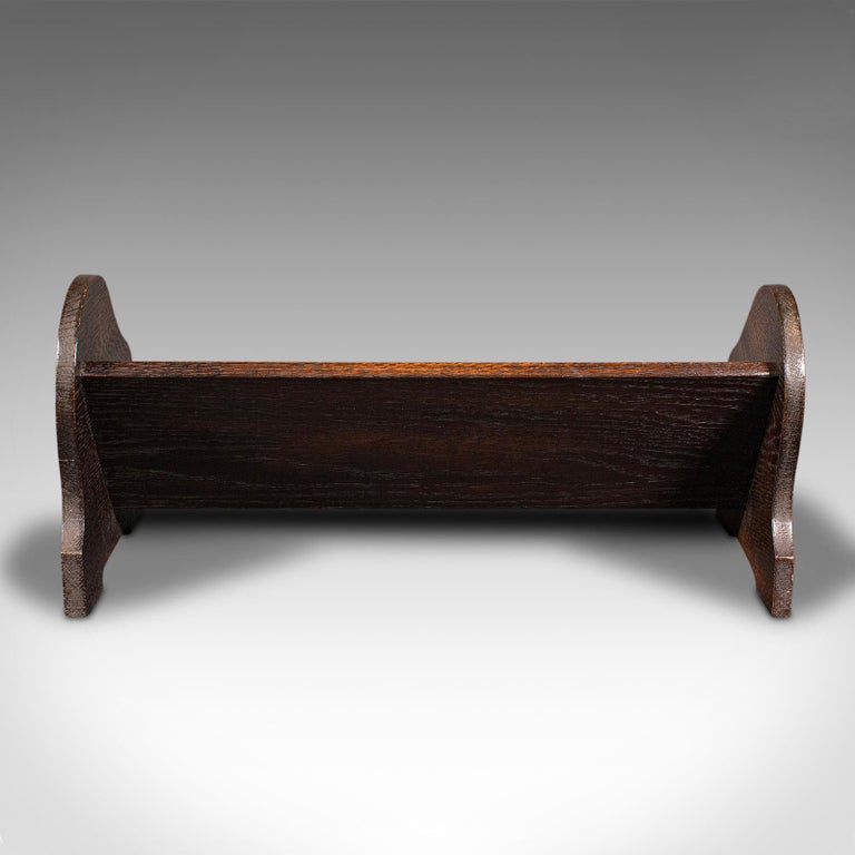 Small Antique Novel Rest, English, Oak, Book Trough, Stand, Edwardian ...