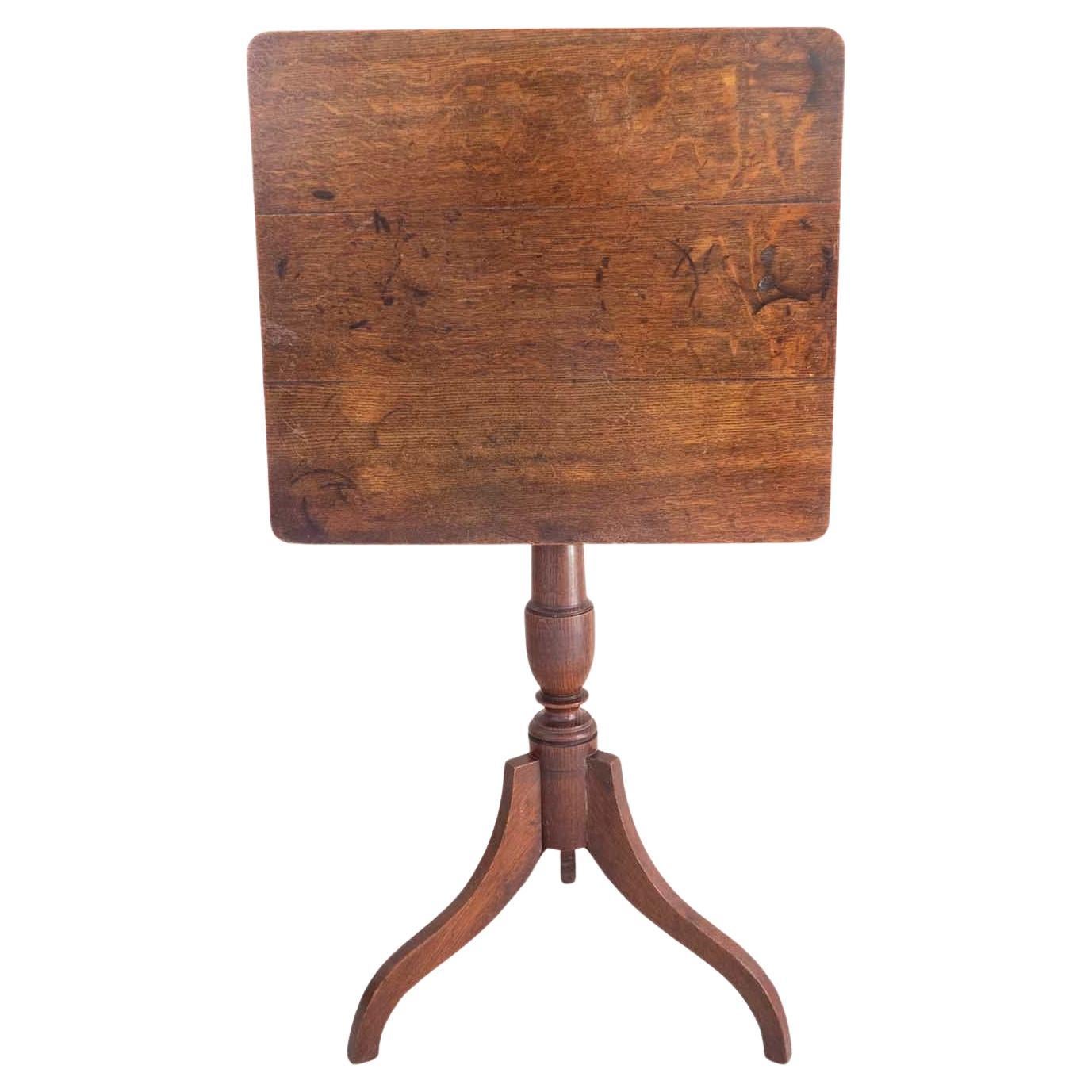 Small Antique Oak Tip Top Tripod Table, English Georgian, circa 1780 ...