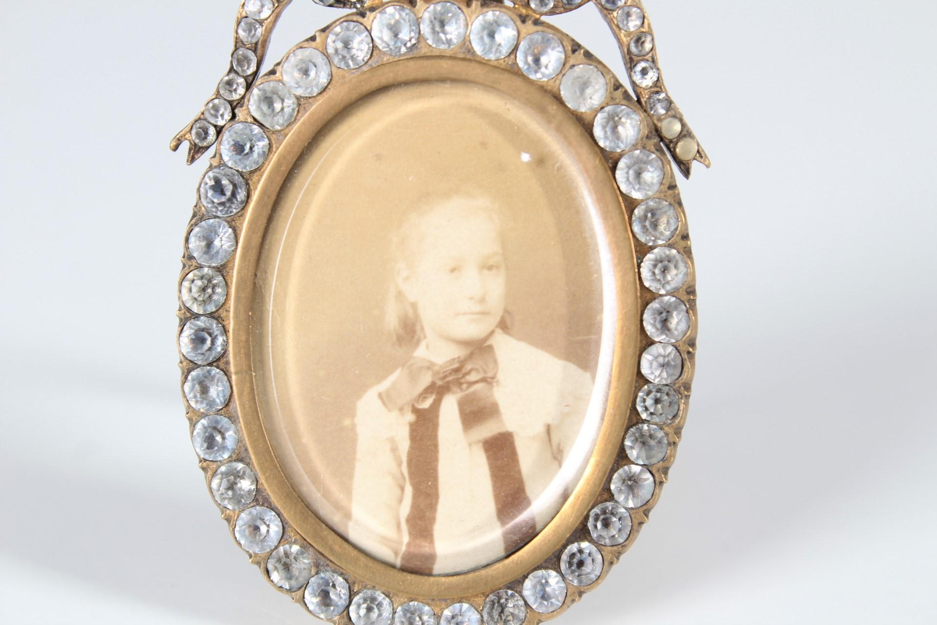 Small Antique Picture Frame, Brass, Late 19th Century at 1stDibs