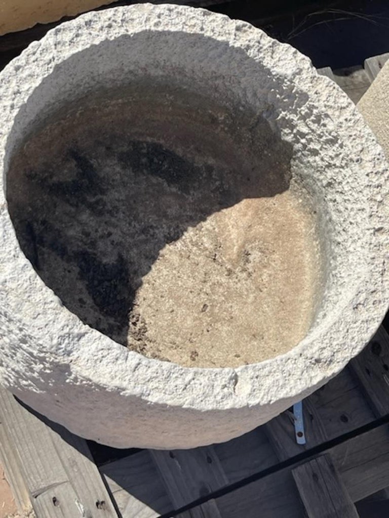 Small Antique Round Stone Trough For Sale at 1stDibs