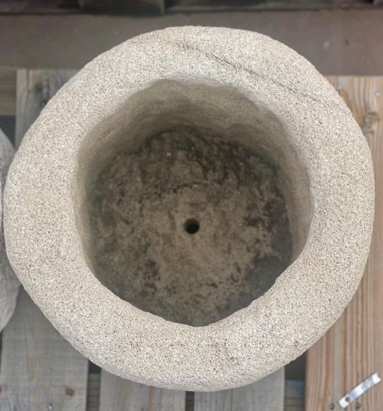 Small Antique Round Stone Trough For Sale at 1stDibs