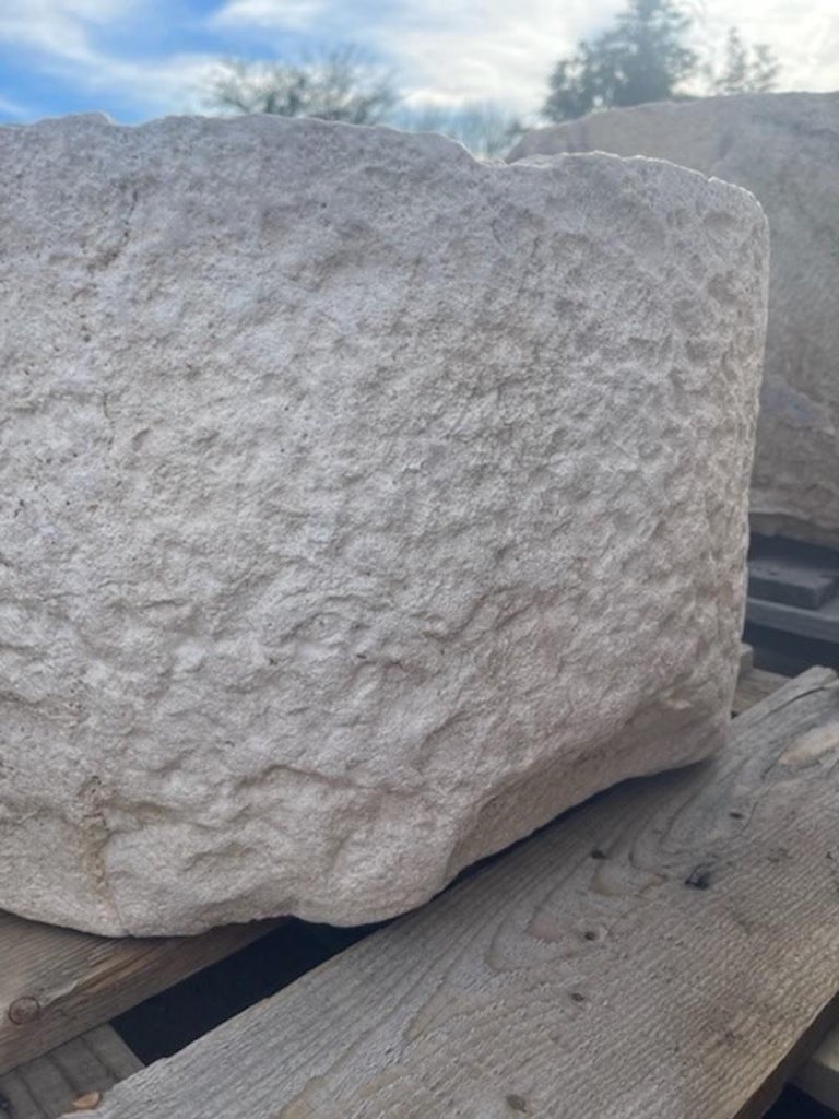 Small Antique Round Stone Trough For Sale at 1stDibs