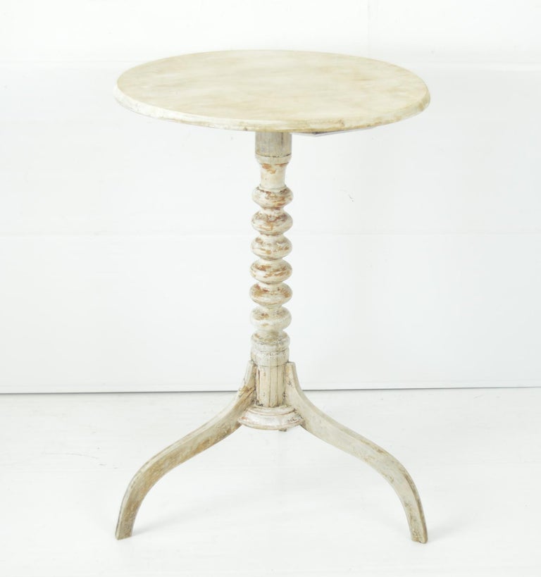 Small Antique Rustic Round Tripod Table For Sale at 1stDibs | antique ...
