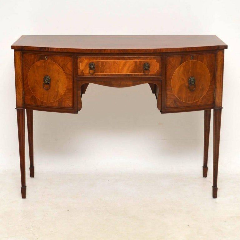 Small Antique Sheraton Style Mahogany Sideboard at 1stDibs