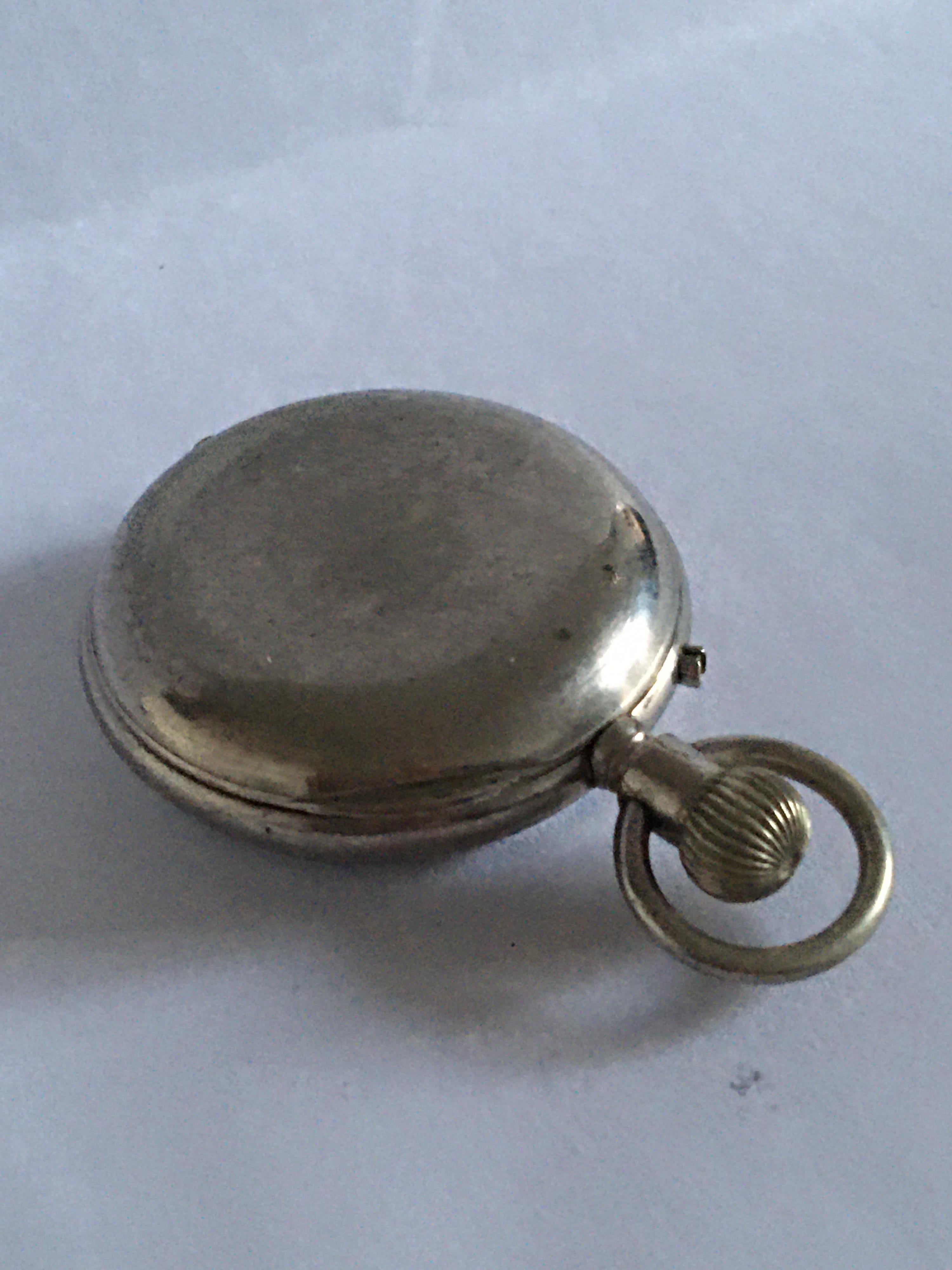 Small Antique Silver Plated Pocket Watch For Sale at 1stDibs | small ...