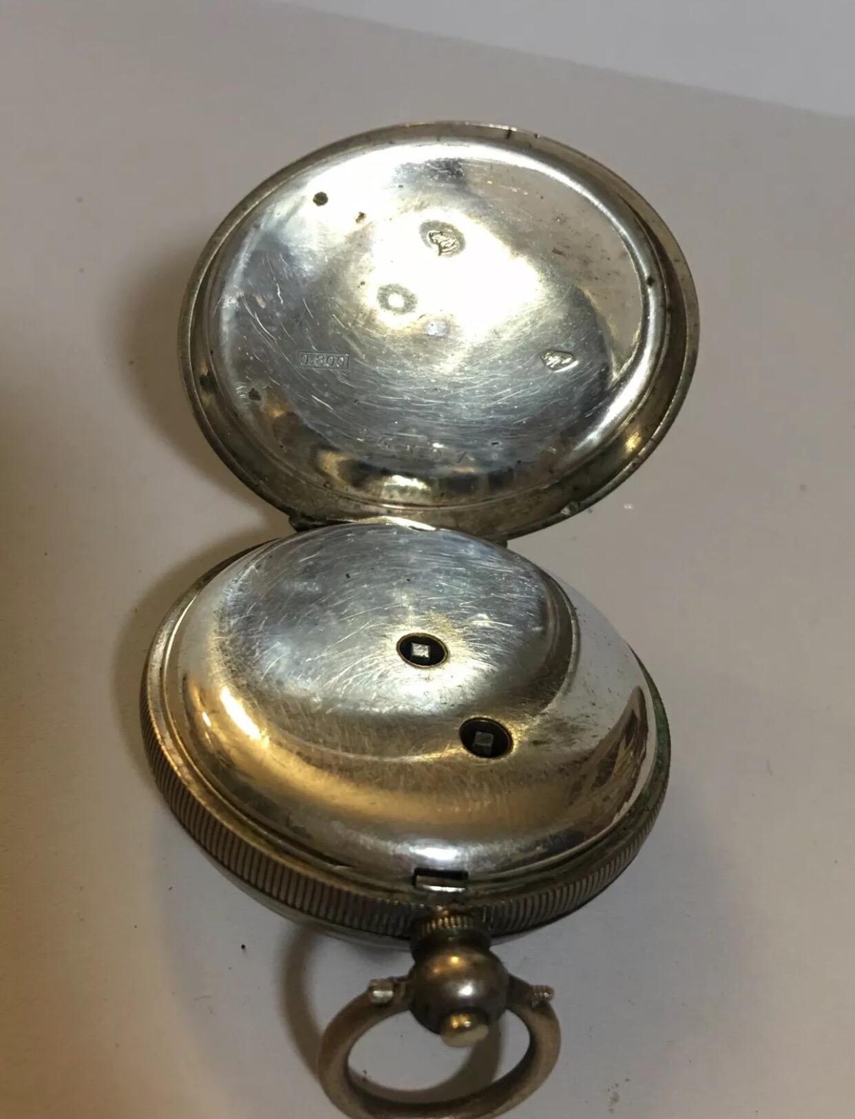 Small Antique Silver Pocket Watch For Sale at 1stDibs