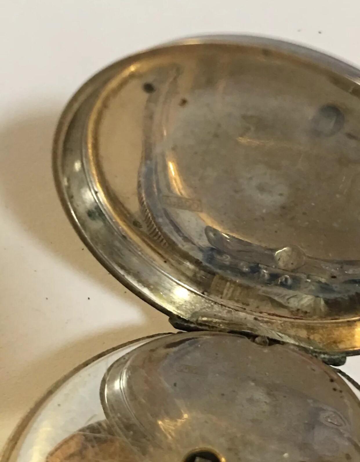 Small Antique Silver Pocket Watch For Sale at 1stDibs