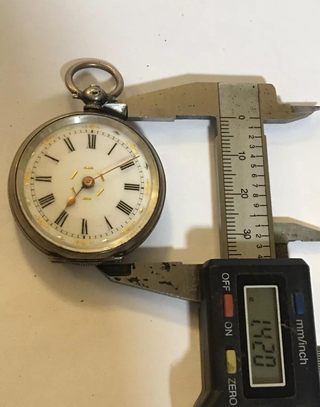 Small Antique Silver Pocket Watch For Sale at 1stDibs